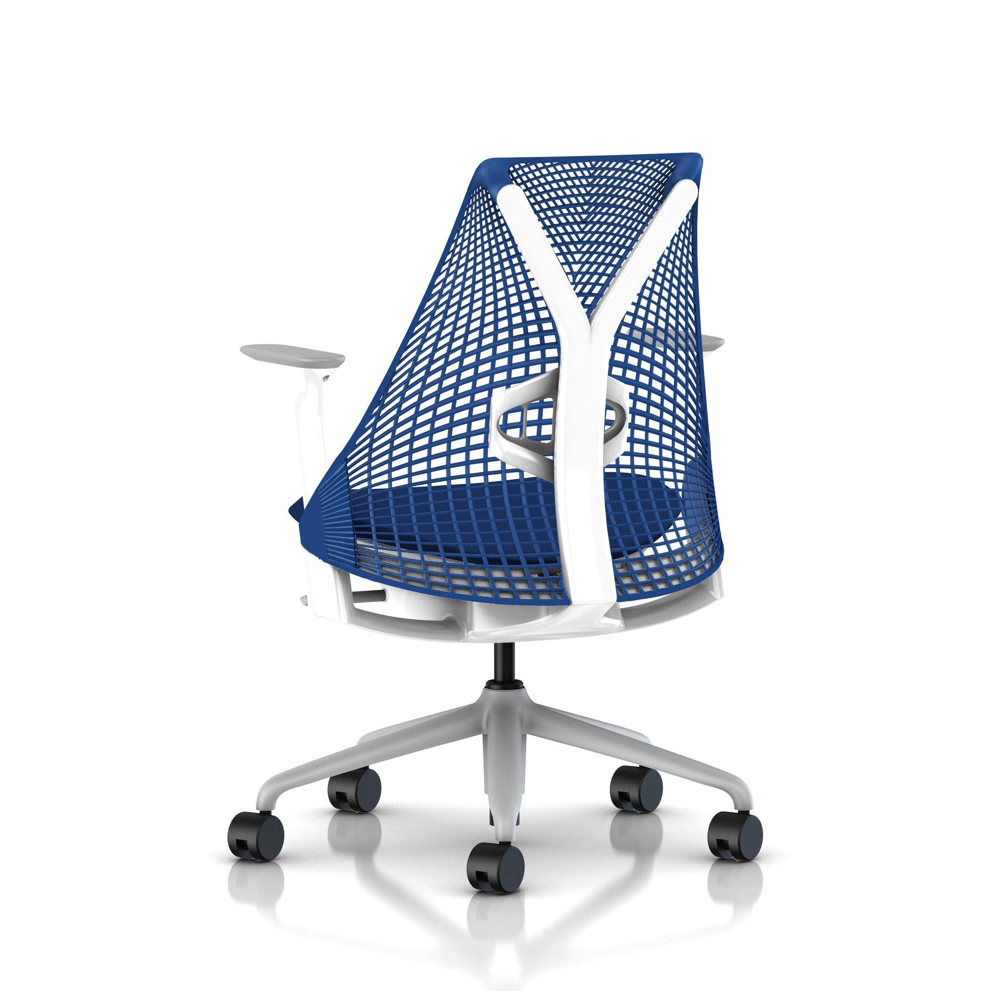 Herman Miller SAYL Chair in stock Blue/White | Office Furniture Scene