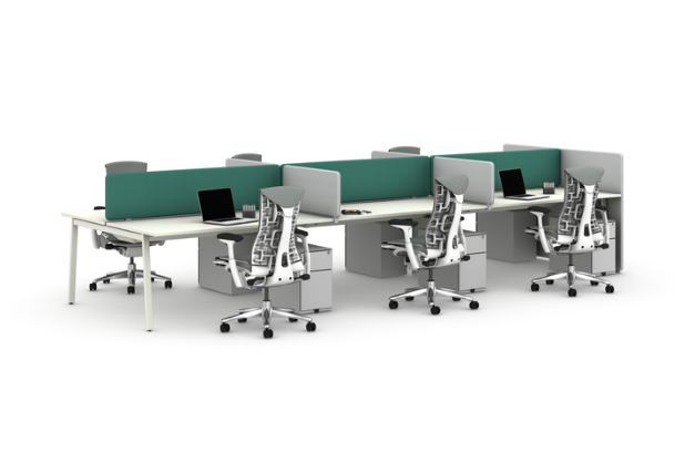 Herman Miller Embody Chair (White Frame, Polished Base, Medley Bayou ...